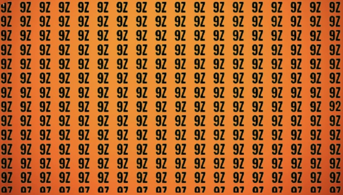 Test visuel : peux-tu trouver le nombre 92 en moins de 11 secondes ...