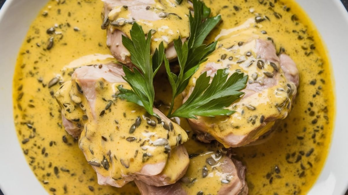 Recette cœur de porc à la moutarde - Picoum